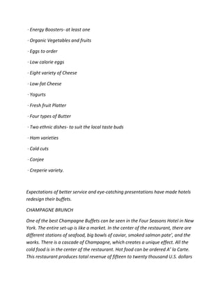 Buffet trends | PDF