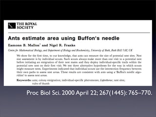 Buffon\'s needle: fun and fundamentals | PDF | Physics | Science