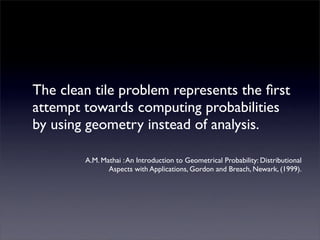 Buffon\'s needle: fun and fundamentals | PDF