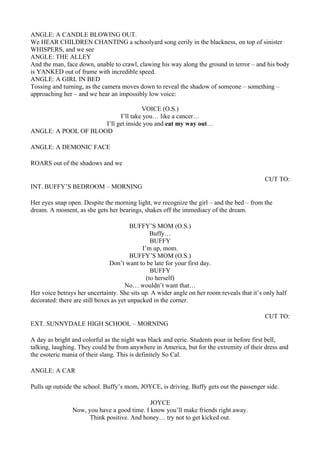 Buffy script-s01-e01 | DOC