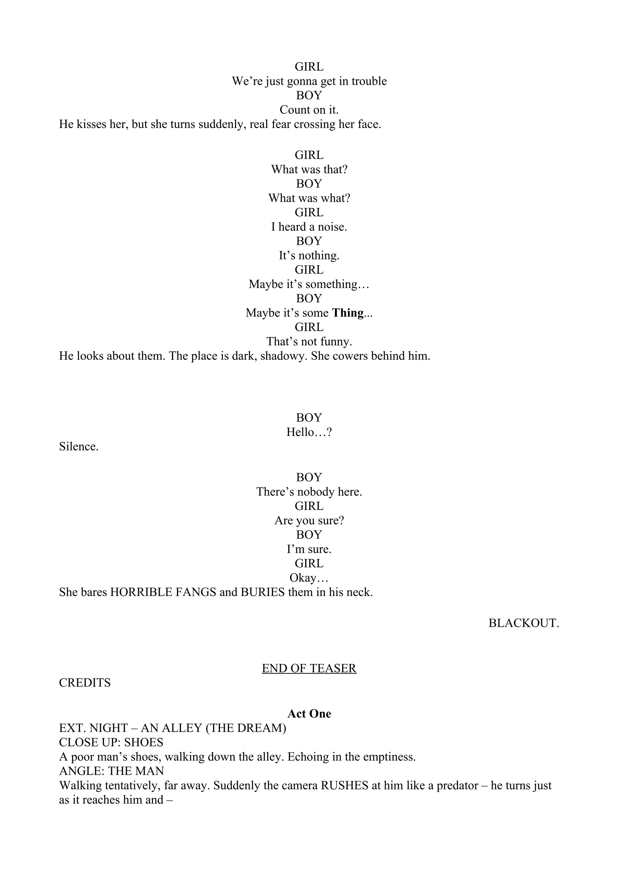 Buffy script-s01-e01 | PDF