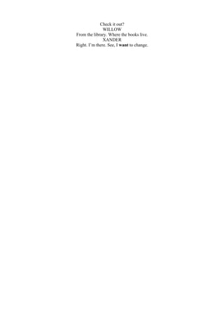 Buffy script-s01-e01 | PDF