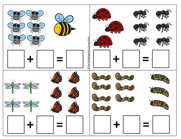 Cartas de sumar insectos | PDF