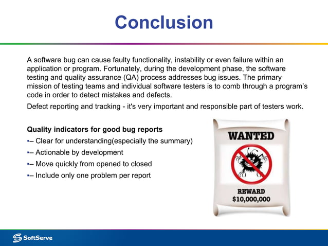 Bug reporting and tracking | PPTX