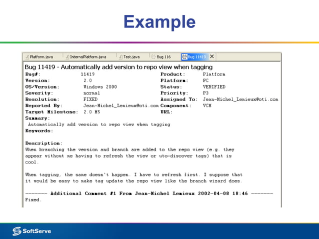 Bug reporting and tracking | PPTX