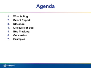 Bug reporting and tracking | PPTX