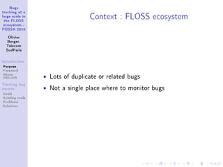 Bug tracking - fossa2010 | PDF | Web Development | Internet