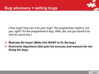 Bug Advocacy | PPT | Computing | Technology & Computing
