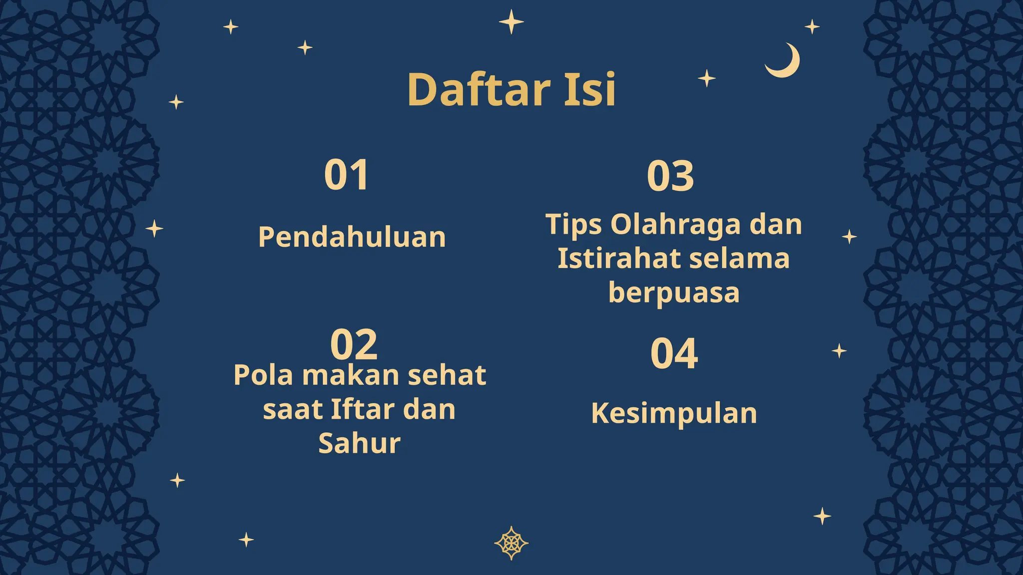 Badan bugar dan sehat saat bulan rhamadhan | PPT