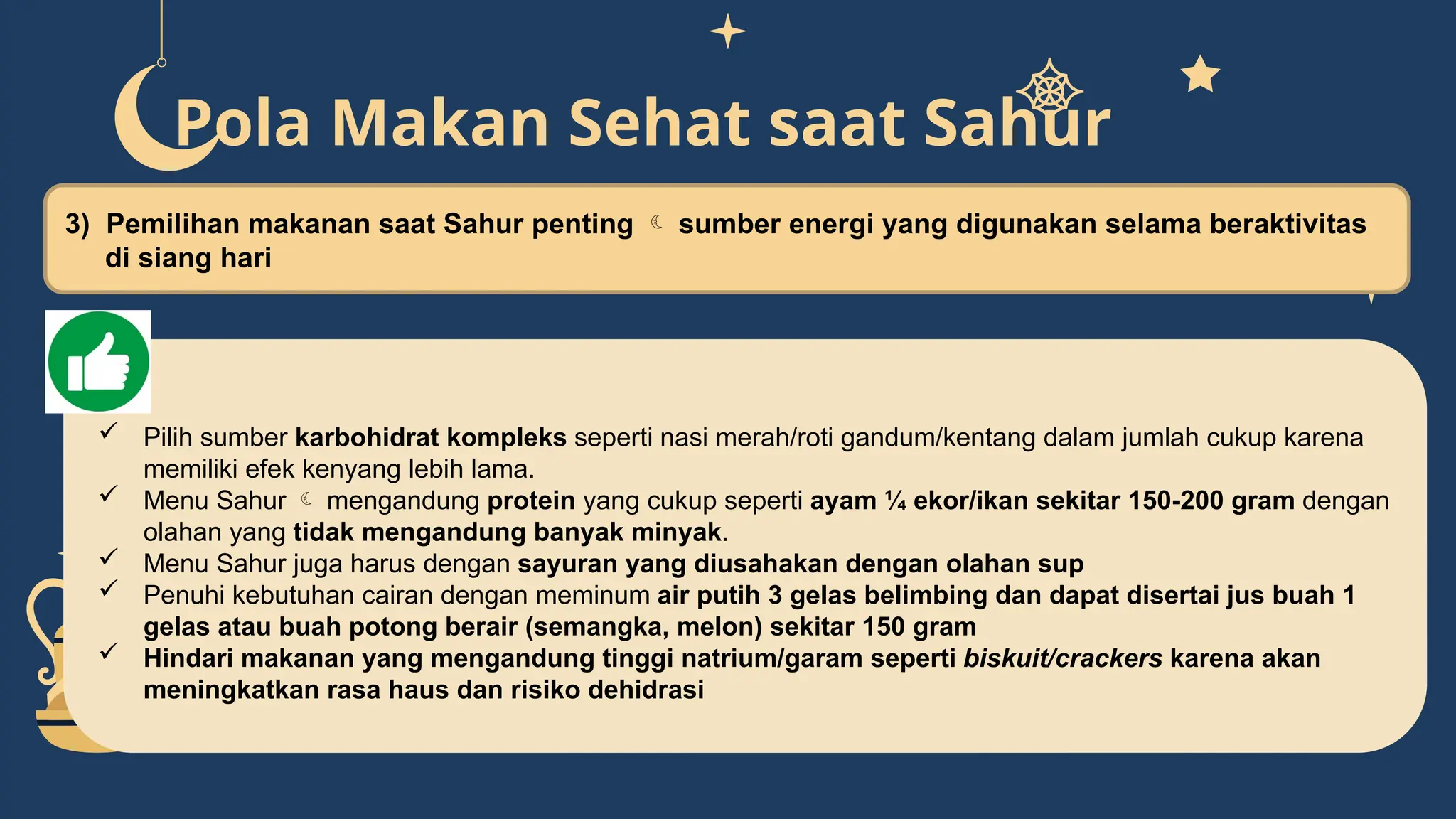 Badan bugar dan sehat saat bulan rhamadhan | PPT