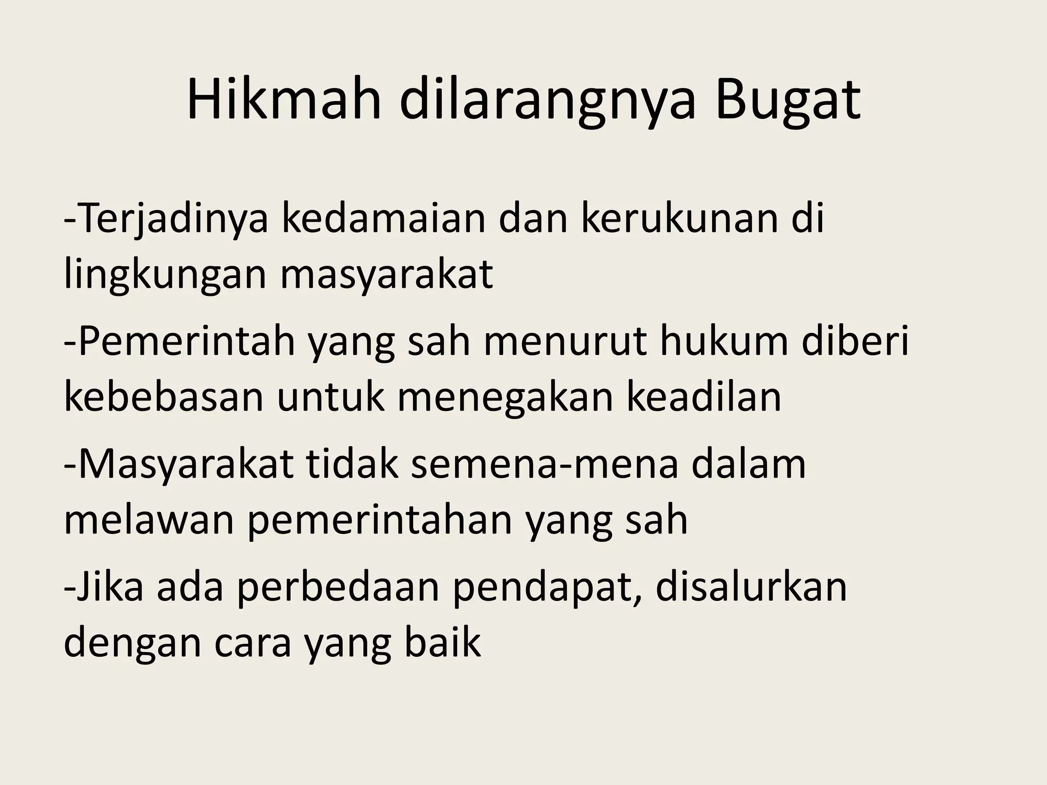 Tentang Bugat (FIQIH) | PPTX