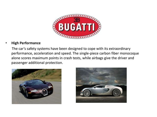 Bugatti presentation | PPTX | Automotive Industry | Industries
