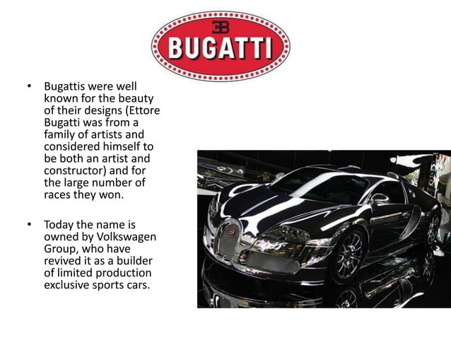 Bugatti presentation | PPTX | Automotive Industry | Industries