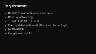 Bug bounties | PPTX | Antivirus Software | Computer Software and Applications