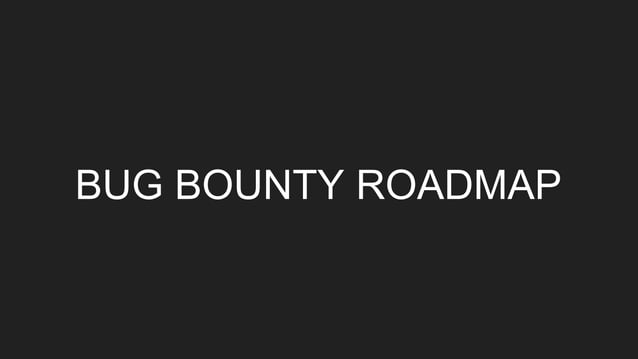 BugBounty Roadmap with Mohammed Adam | PDF