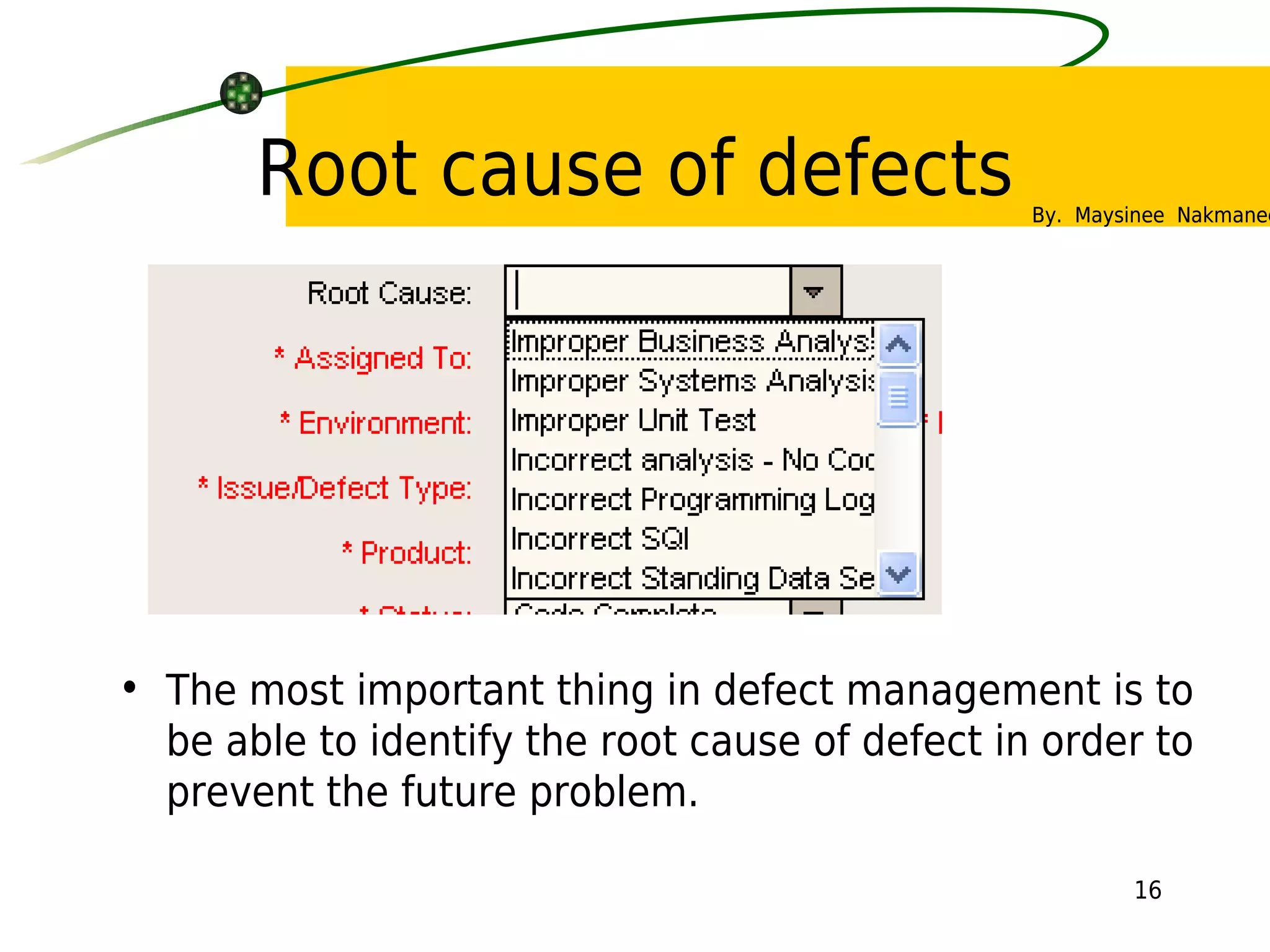 Defect Management on BugDay Bangkok 2009 | PDF