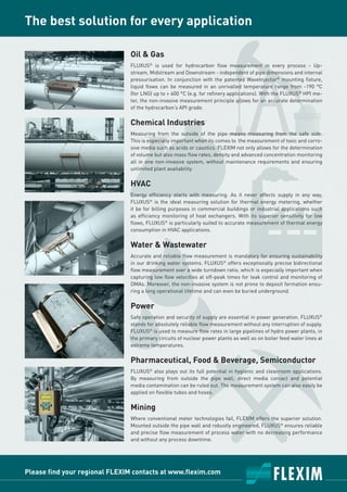 FLEXIM - The Best Flow Metering Solution | PDF