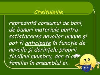 Bugetul familiei | PPT