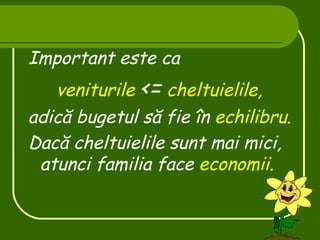 Bugetul familiei | PPT