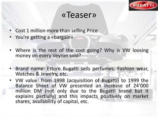 Cost calculation of Bugatti Veyron | PPTX