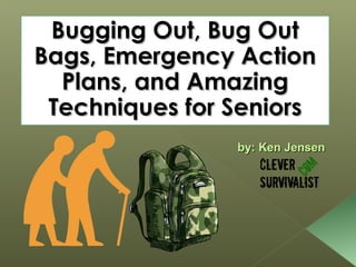 Bugging out, Bug out bags, Emergency Action plans and Amazing ...