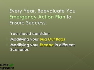 Bugging out, Bug out bags, Emergency Action plans and Amazing ...