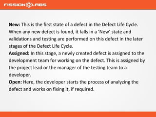 Bug life cycle | PPTX
