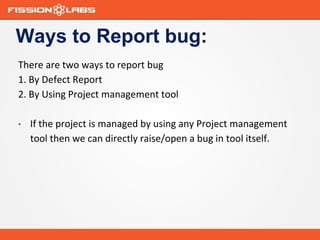 Bug life cycle | PPTX