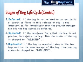 Bug life cycle | PPTX