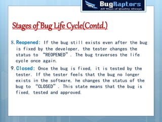 Bug life cycle | PPTX