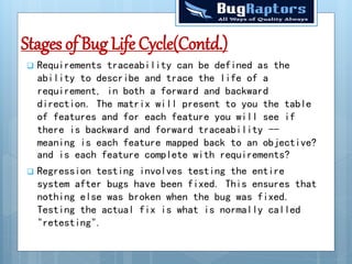 Bug life cycle | PPTX