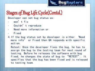 Bug life cycle | PPTX