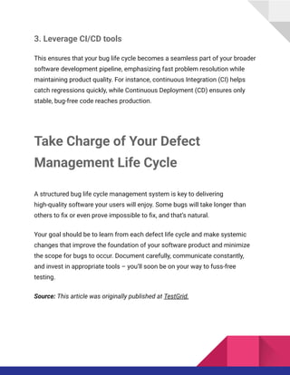 Bug Life Cycle in Software Testing: Understanding the Journey from ...