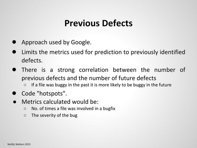 Nathan Ford- Divination of the Defects (Graph-Based Defect Prediction ...