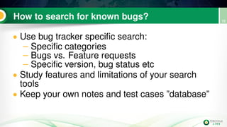 BOF "Everything about MySQL bugs" | PPT