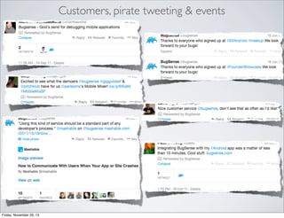 Bugsense Open Coffee Athens LX | PPT | Free Download