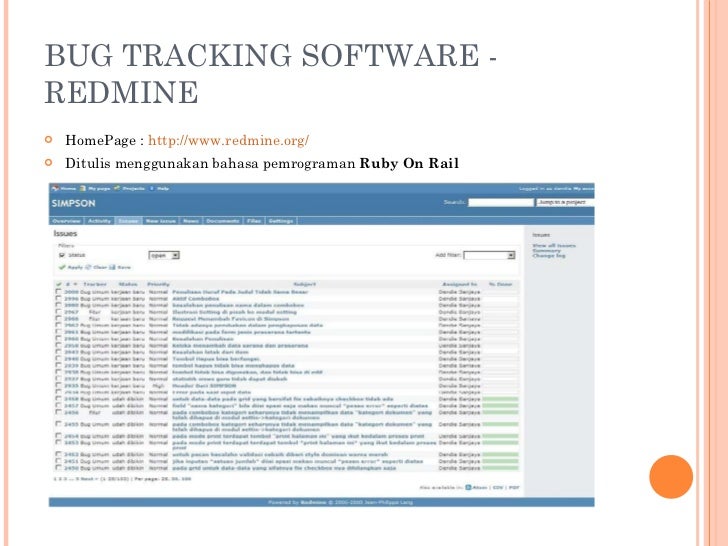 Bug Tracking - Redmine