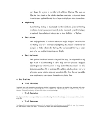 Bug tracking system(synopsis) | PDF