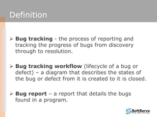 Bug tracking tool | PPT