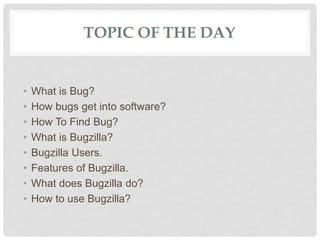 Bugzilla | PPT