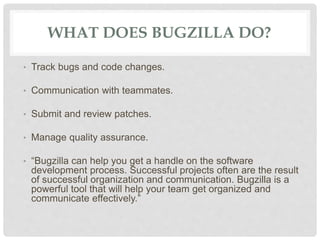 Bugzilla | PPT