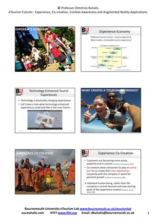 Dimitrios Buhalis- The E-Tourism Experience | PDF