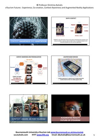 Dimitrios Buhalis- The E-Tourism Experience | PDF