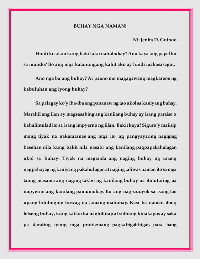 Buhay nga naman | PDF