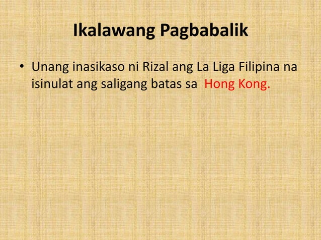 Buhay ni rizal | PPT