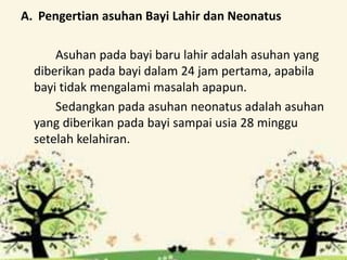 ASUHAN NEONATUS BAYI BARU LAHIR NRB/IV | PPTX