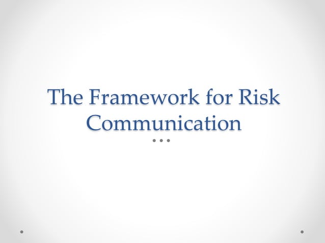Risk Communication | PPTX