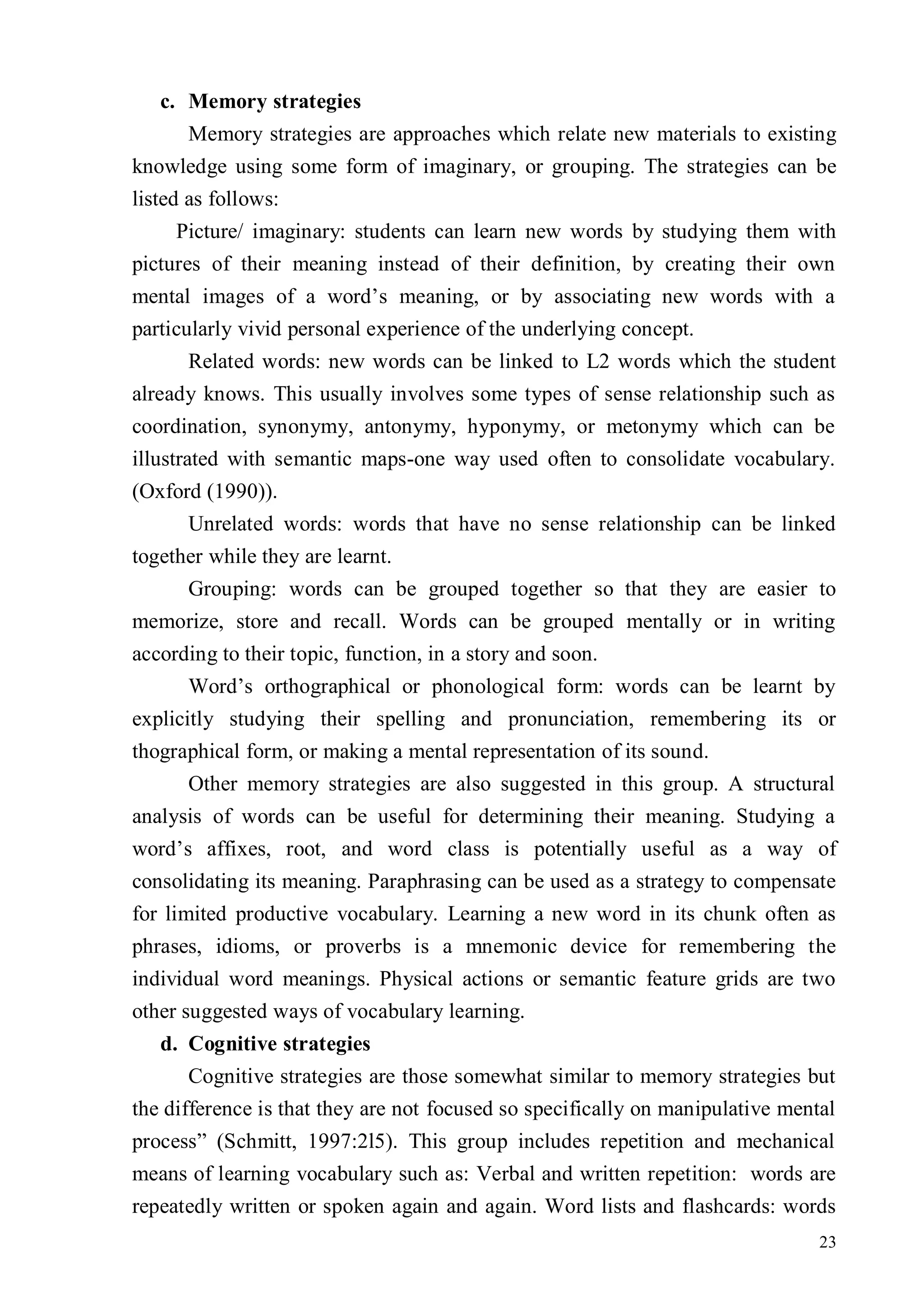 A study on effective vocabulary learning strategies for students, 9đ | PDF