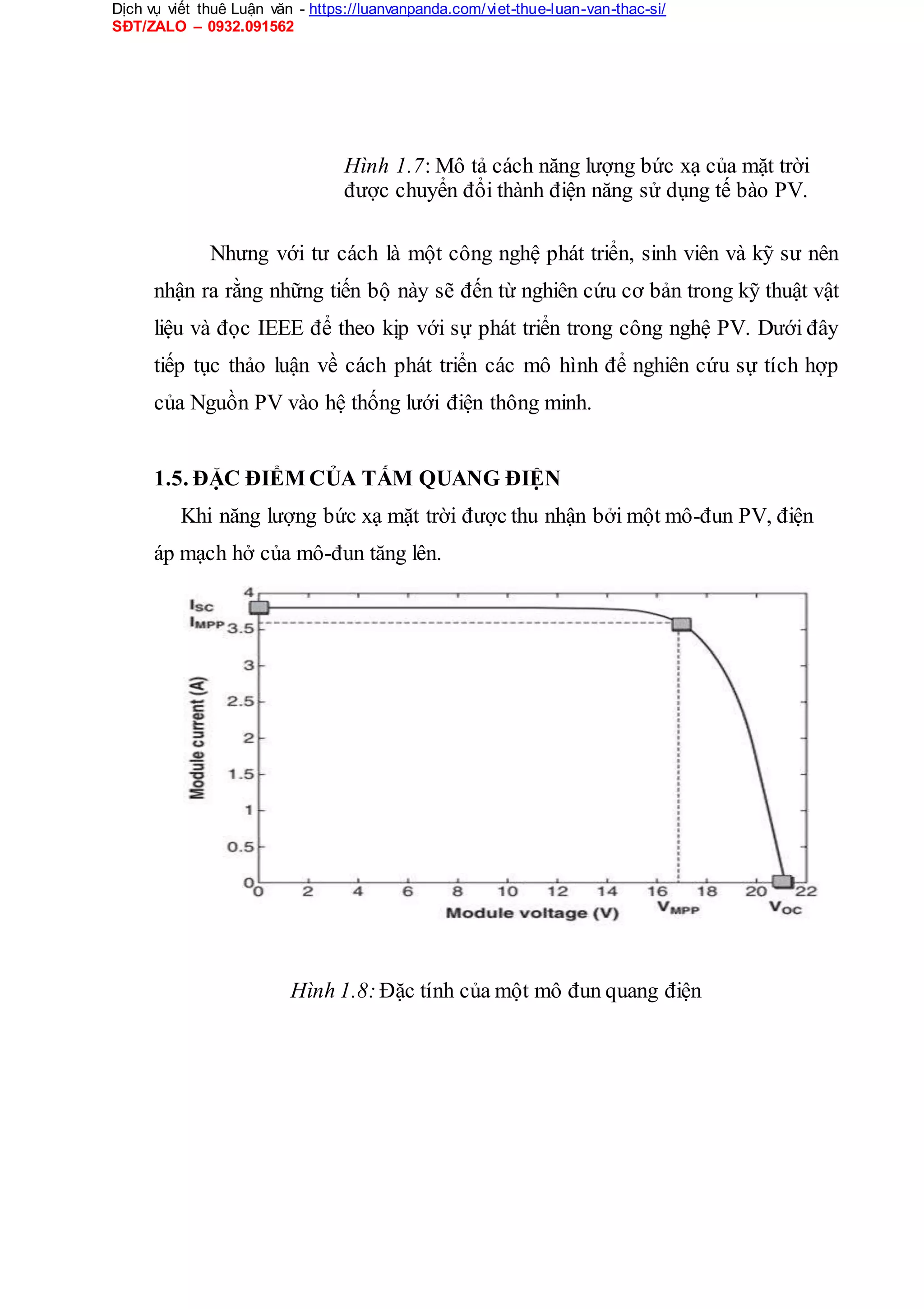 Luận văn Thạc sĩ Năng lượng mặt trời, đi sâu tìm hiểu về hệ thống điện năng lượng mặt trời | DOC