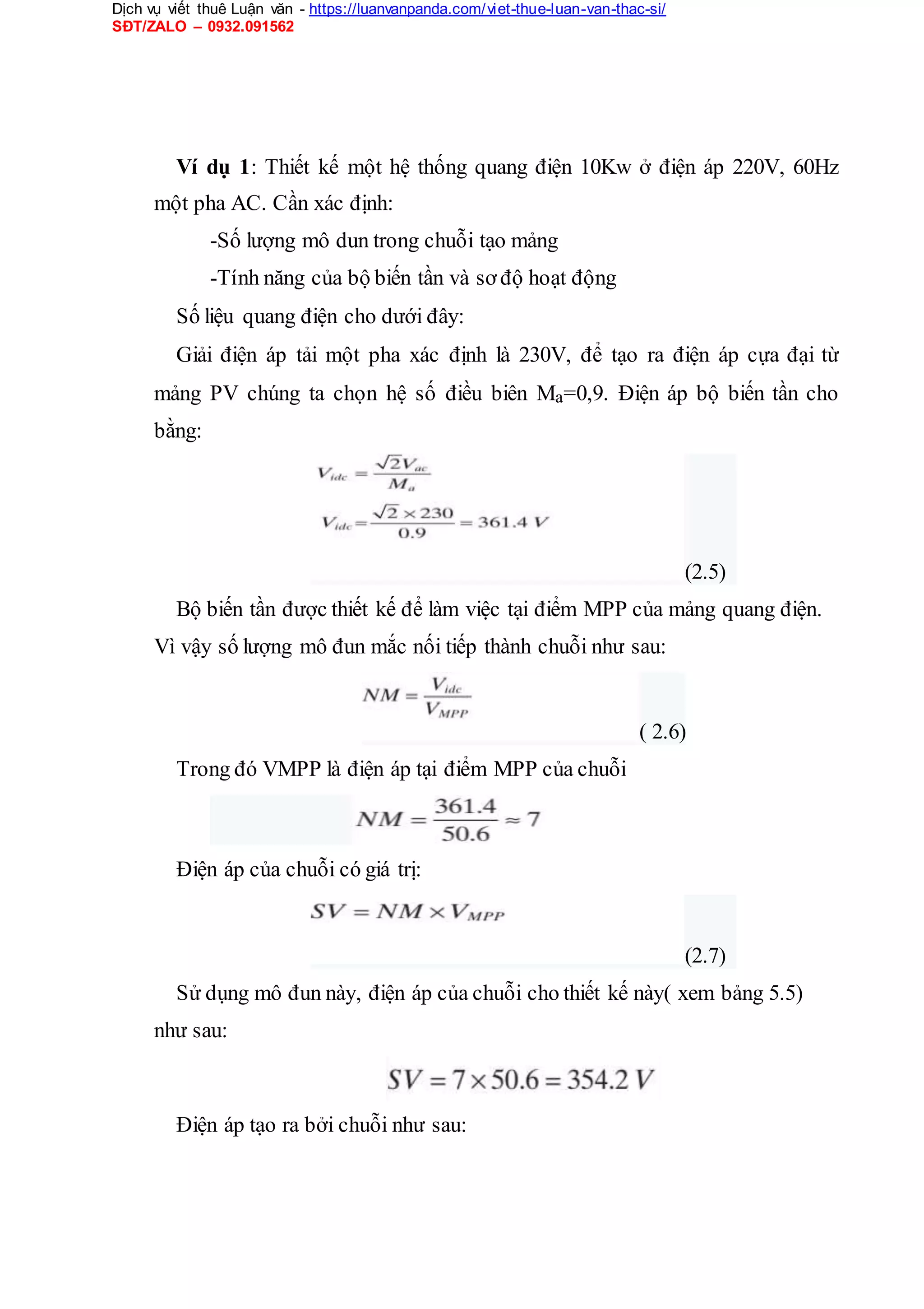 Luận văn Thạc sĩ Năng lượng mặt trời, đi sâu tìm hiểu về hệ thống điện năng lượng mặt trời | DOC